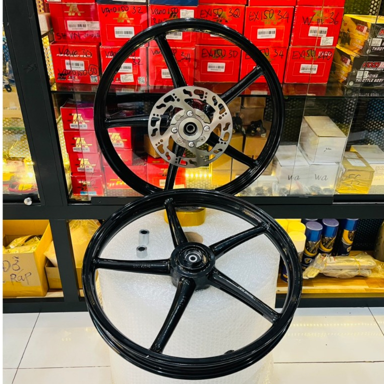 Mâm Drag 5 cây ENKEi style Malaysia gắn EXCITER 150/155 tặng dĩa trước ...