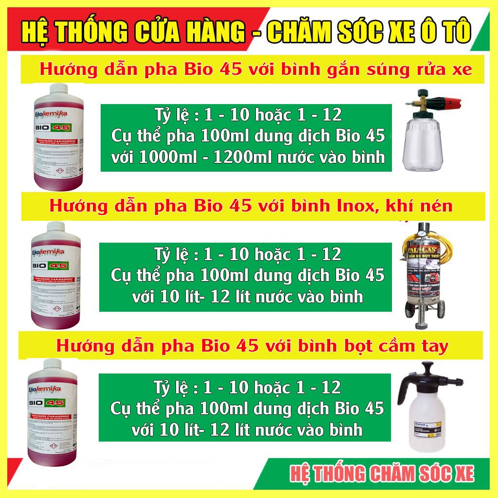 Dung Dịch Rửa Xe Không Chạm - Nước Rửa Xe Ô Tô, Xe Máy Ekokemika - Bio ...
