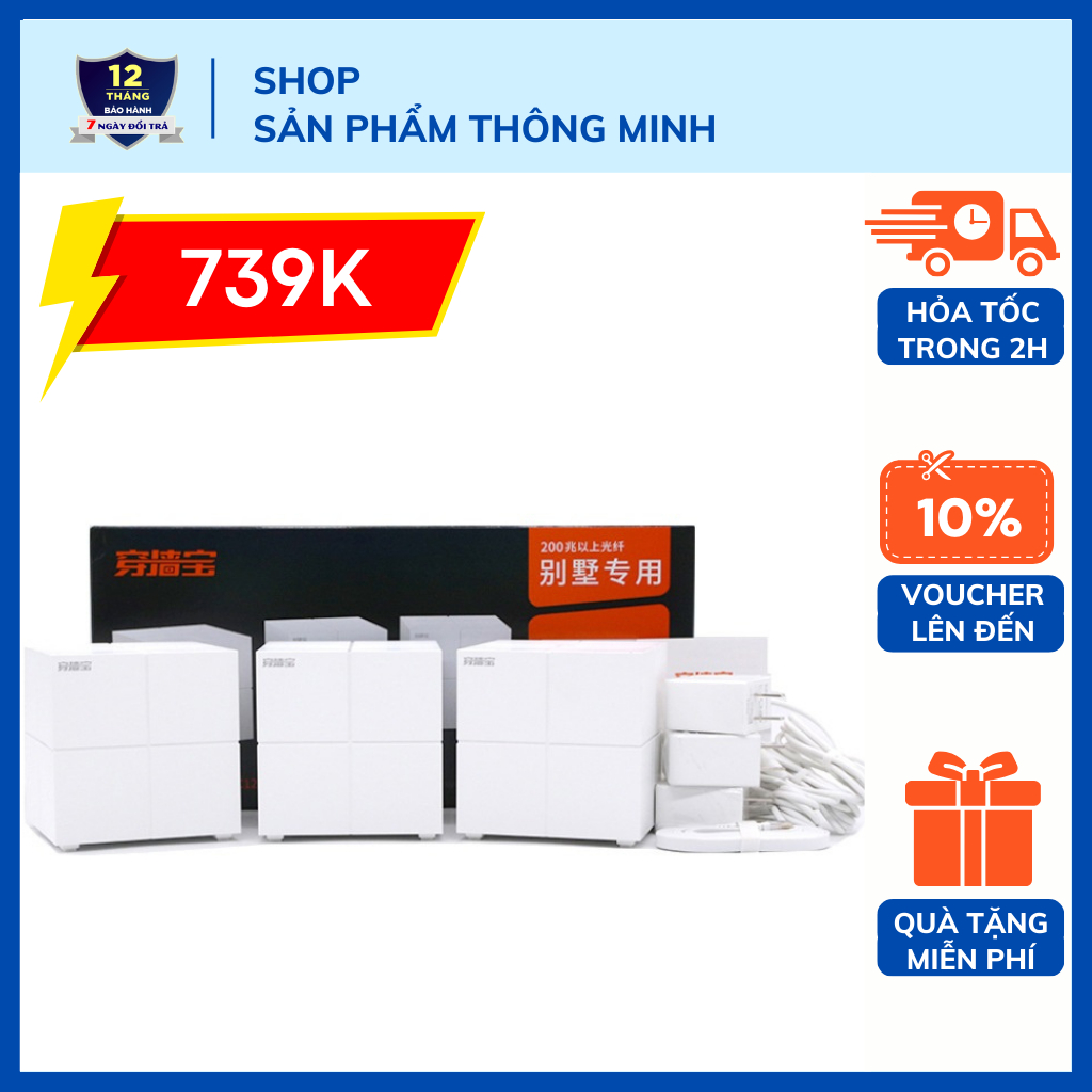 Bộ phát Wifi Router Mesh không dây Tenda Nova MW6 băng tần kép - AC1200 ...