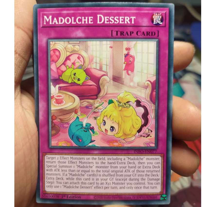 [KW2 Yugioh] [EN-UK-US-AE] [Nice Art] Thẻ bài Madolche Dessert - INFO-EN077 AE077 - Common 1st ...