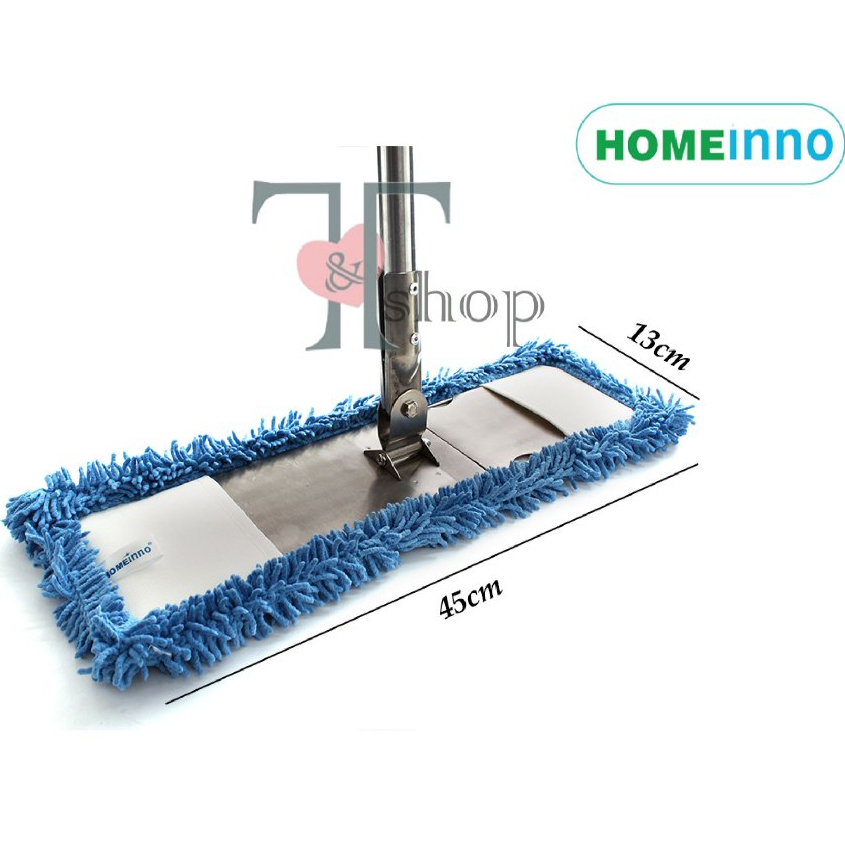 Cây Lau Nhà Công Nghiệp Inox Microfiber San Hô 45cm Homeinno Cán Rút ...
