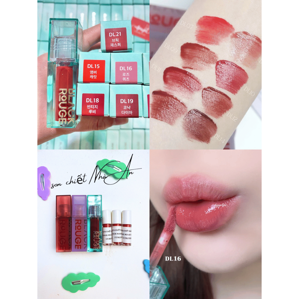 [SON CHIẾT] Son Black Rouge Double Layer Full Màu DL04 DL06 DL16 DL21 DL28 DL30 | Shopee Việt Nam