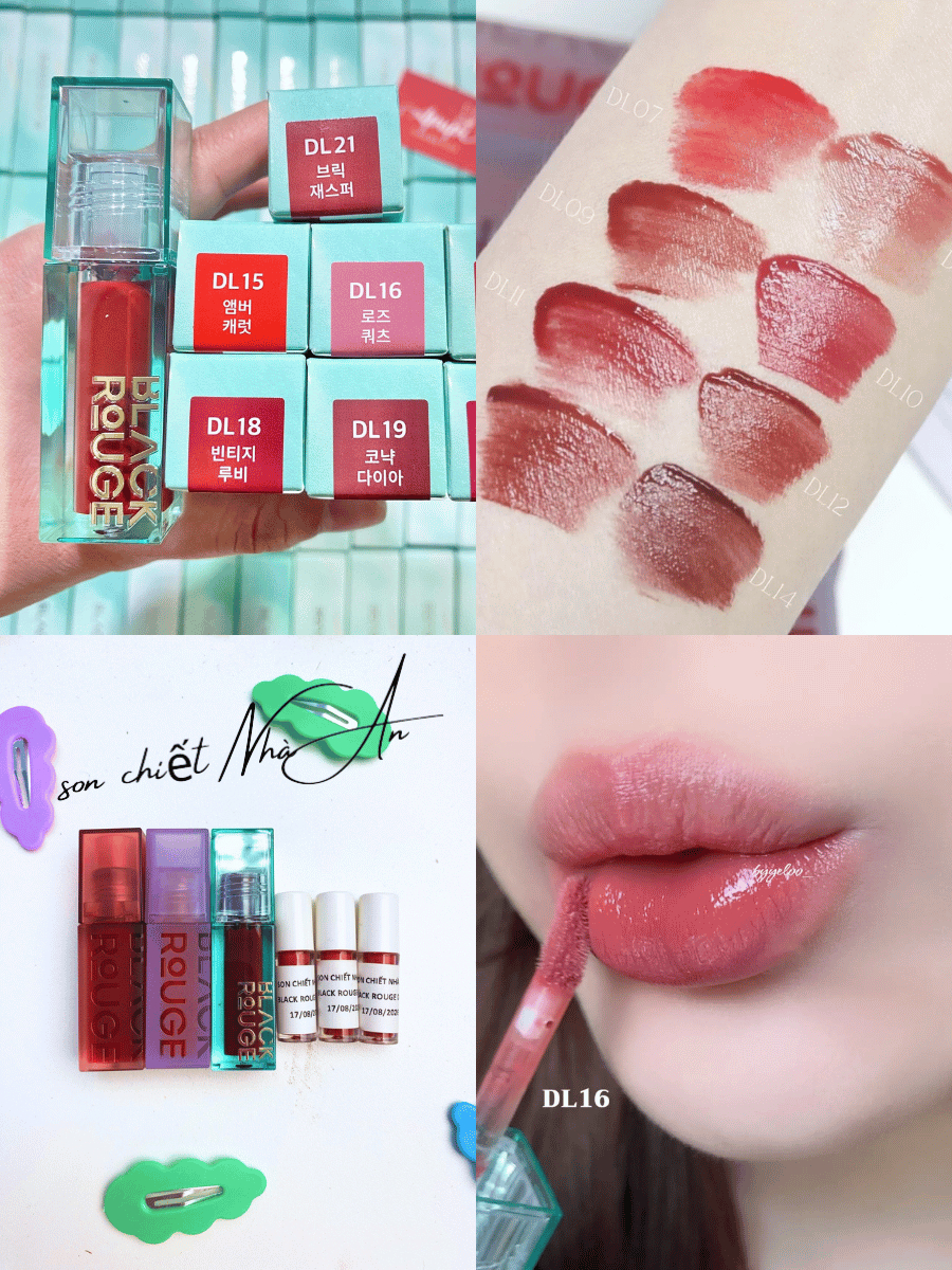 [SON CHIẾT] Son Black Rouge Double Layer Full Màu DL04 DL06 DL16 DL21 ...