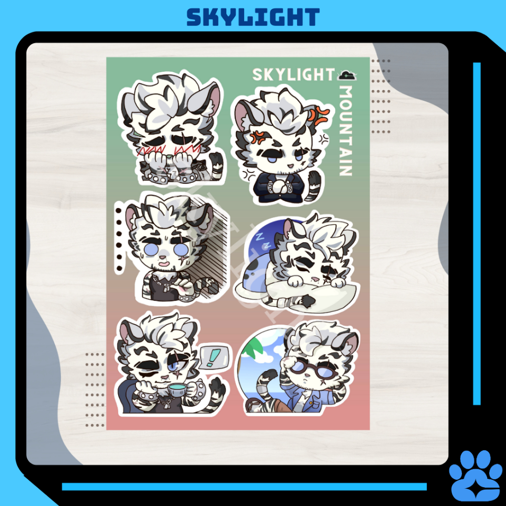 NO.01 MOUNTAIN - Sticker Furry Sheet A6 Decal chống nước | Shopee Việt Nam