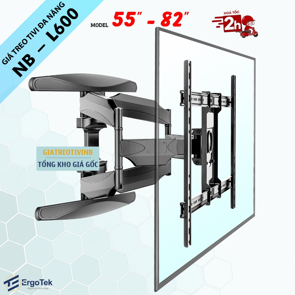Giá Treo Tivi Xoay Đa Năng NB-L600 / ErgoTek E68 / E66 / E85 - Khung Treo Tivi Kéo Đẩy [ Cao Cấp ...