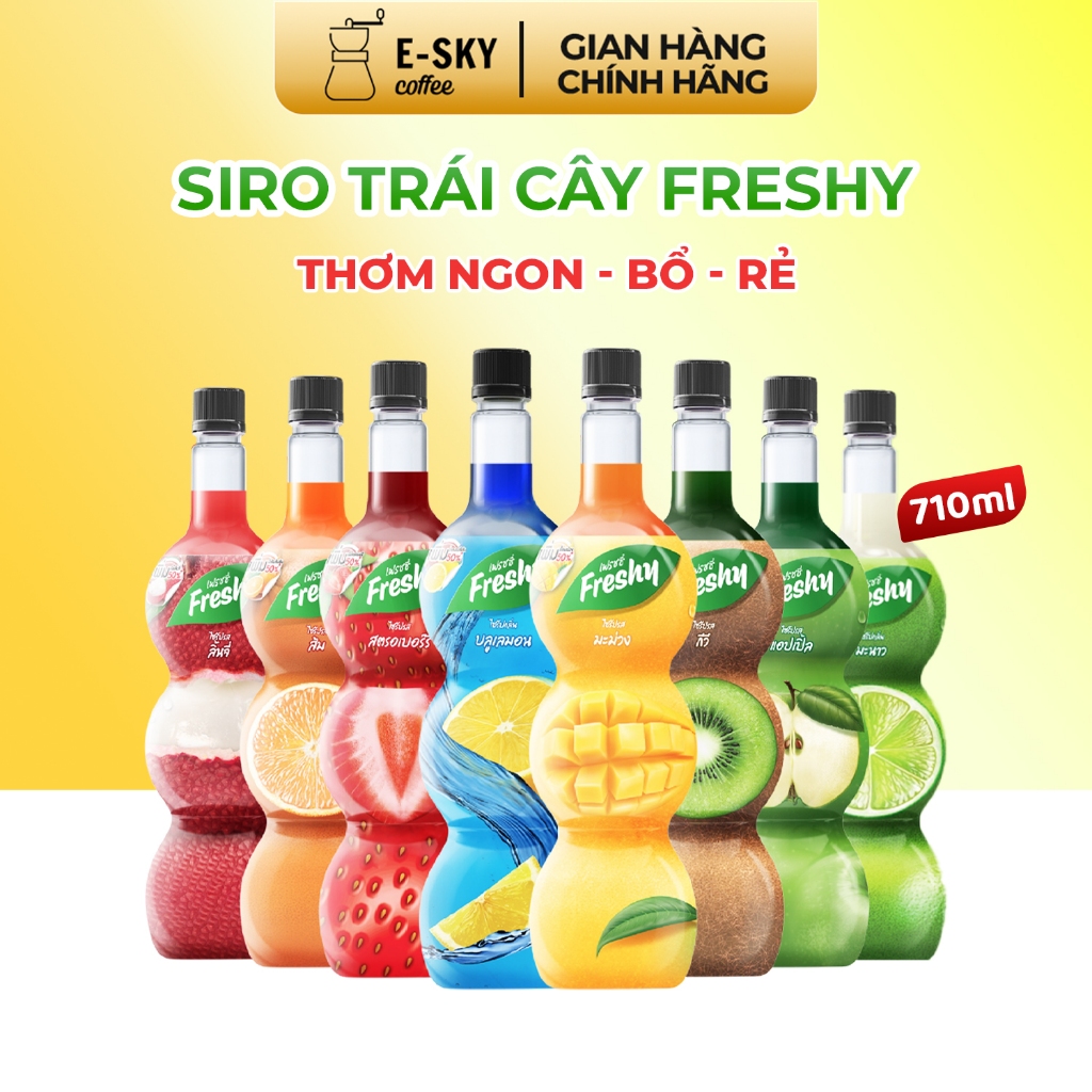 Siro Trái Cây Freshy Fruit Syrup Nguyên Liệu Pha Chế Trà Sữa Soda Chai ...