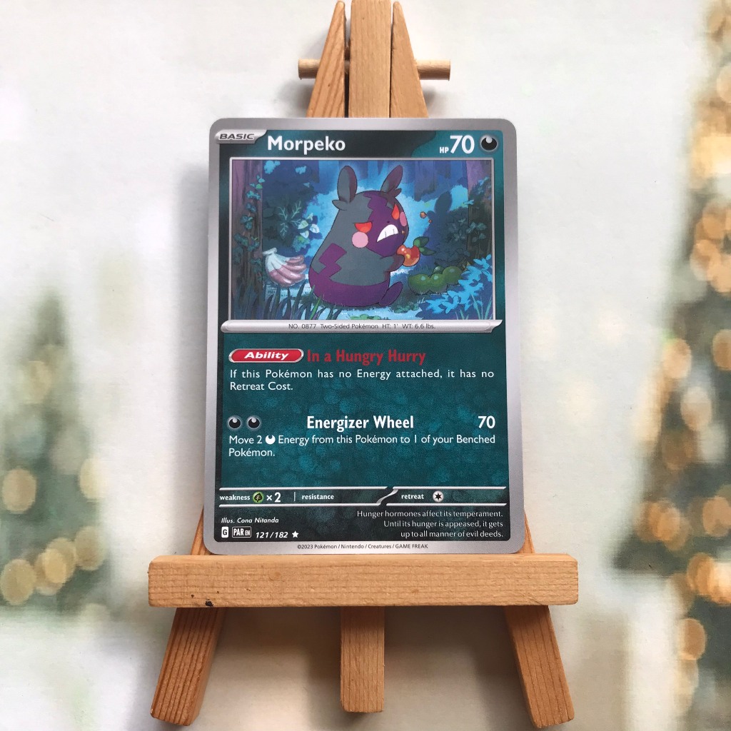 Thẻ hình Pokemon Morpeko 121/182 - Lá bài lẻ Scarlet & Violet: Paradox Holo Rare Reverse Holo ...