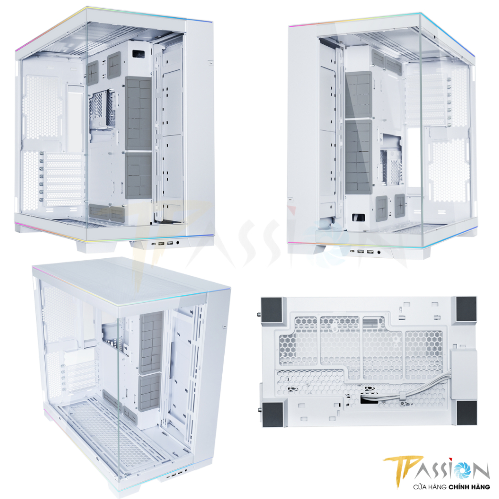 Vỏ case máy tính Lian Li O11 Dynamic EVO RGB Black / White Trắng ...