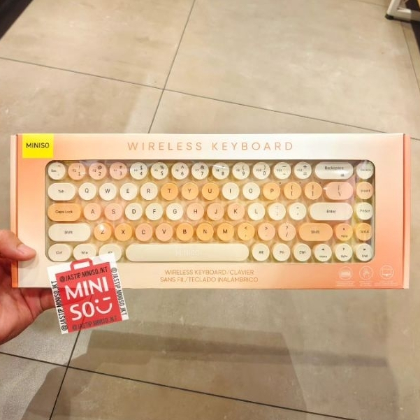 Bàn phím máy tính MINISO Fashion Wireless Keyboard Model SK676AG (Pink ...