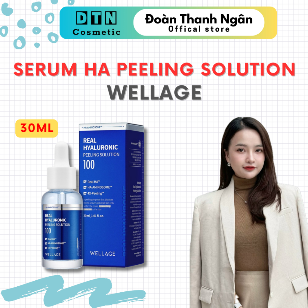 [ CHÍNH HÃNG ] Tinh chất peel da Wellage Real Hyaluronic PEELING ...