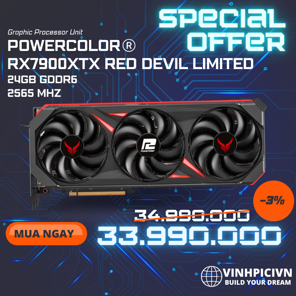 Card màn hình PowerColor RX 7900XTX RED DEVIL Limited Edition [NEW ...