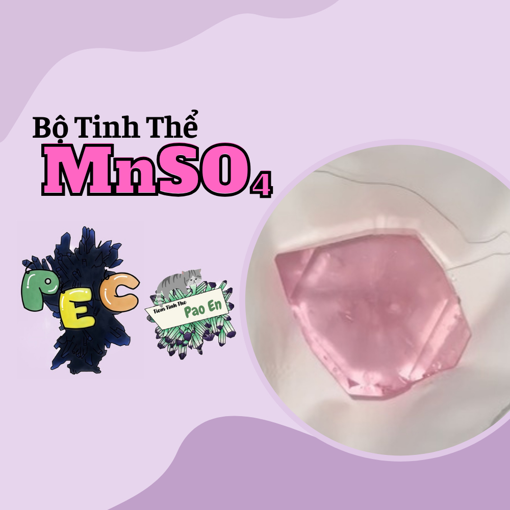 [MnSO4] Combo nuôi tinh thể màu hồng ( có giấy hướng dẫn ) | Shopee ...