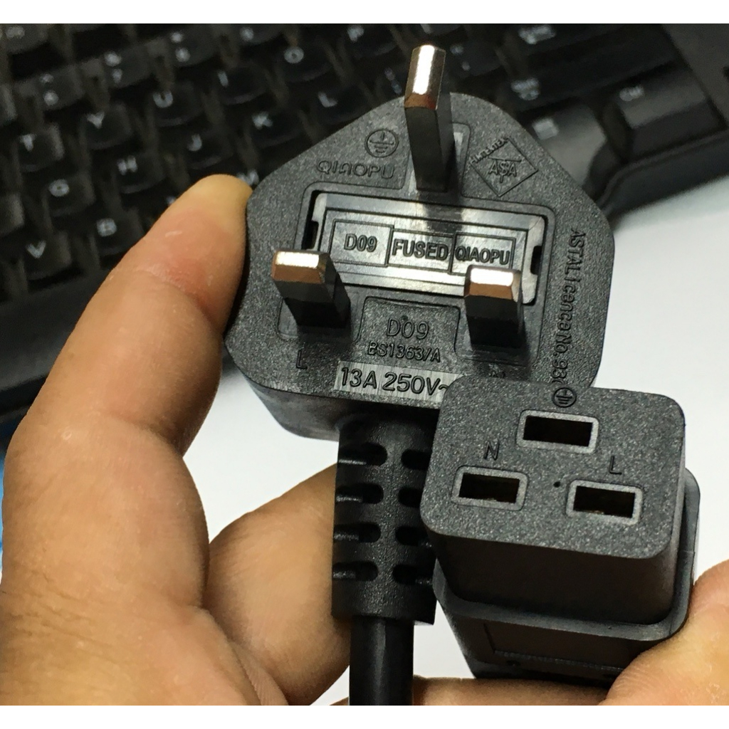 Dây nguồn C19, UK Sang C19 , Dây sạc ups Apc Cáp nguồn C19 - UK Cho UPS PDU SERVER | Shopee Việt Nam