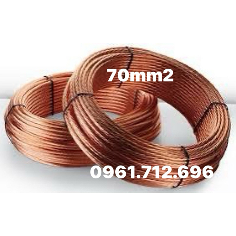 Cáp đồng trần 70mm2 ,làm tiếp địa ,dây thoát sét (giá bán trên 1m dài ...