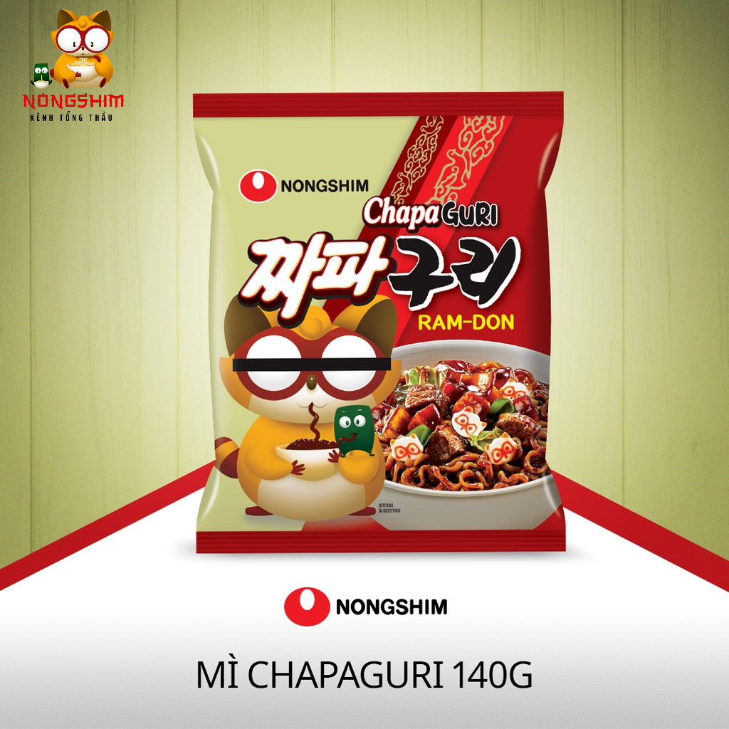 (5 Gói) Mì Nongshim Chapaguri Ram-don, Mì Chapaghetti kết hợp Mì ...