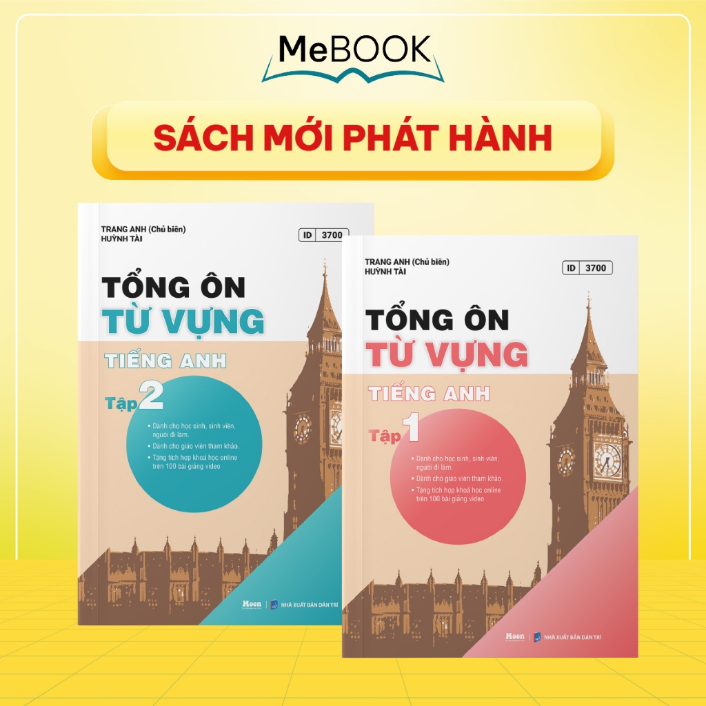 Sách Tổng ôn Từ vựng Tiếng Anh cô Trang Anh | Me Book | Shopee Việt Nam