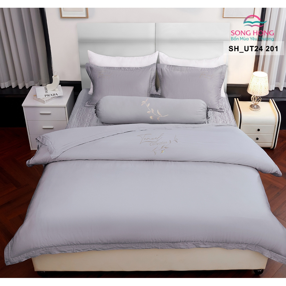 Bộ chăn ga gối cap cấp Sông Hồng SH_UT24 201 - Chất liệu cotton - Hàng ...