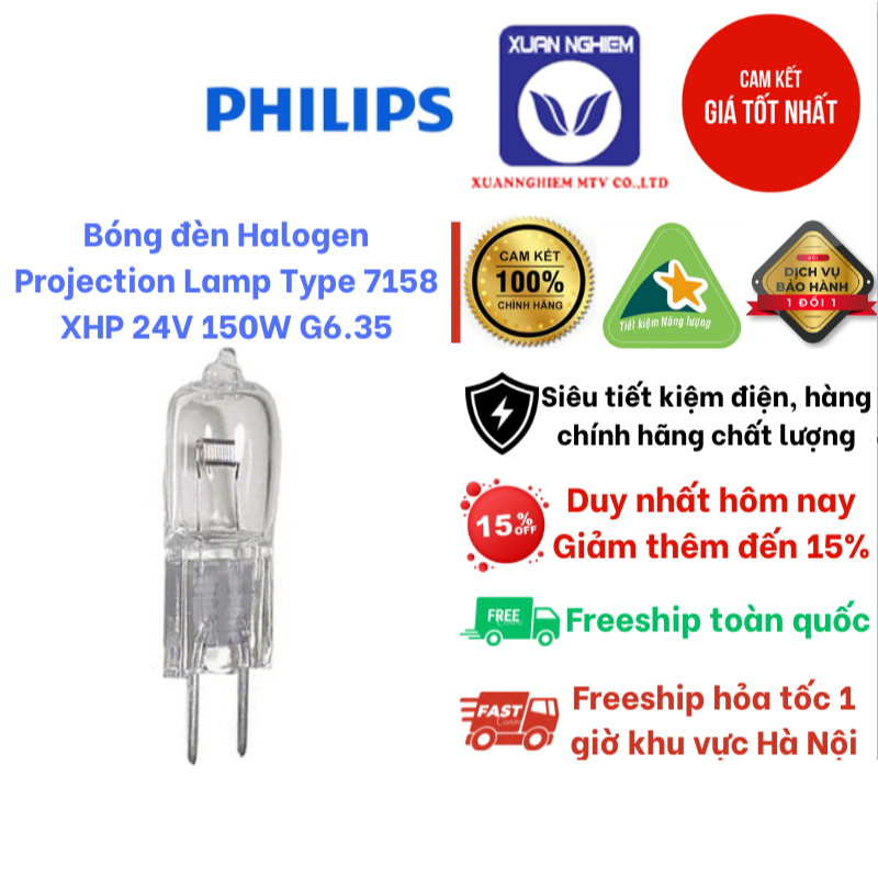 Bóng đèn Halogen Projection Lamp Type 7158 XHP 24V 150W G6.35 | Shopee ...