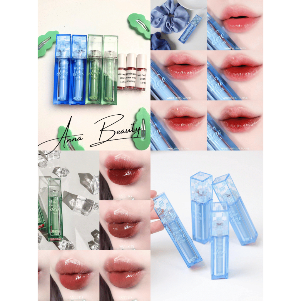 SON CHIẾT Merzy Watery Dew Tint Full Màu WD12 WD14 WD16 | Shopee Việt Nam