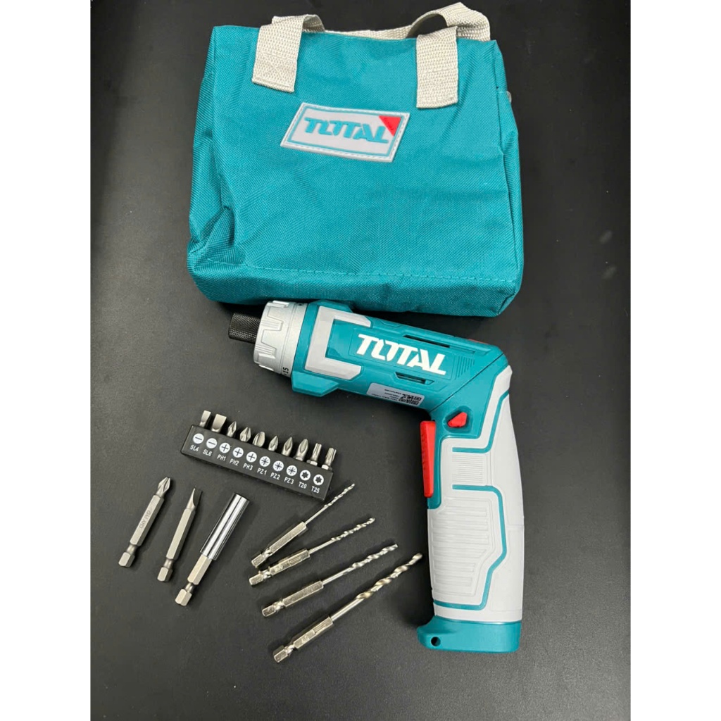 Máy siết vít gập thẳng 4Nm - 5Nm - 8Nm dùng pin 4V - 8V TOTAL ...