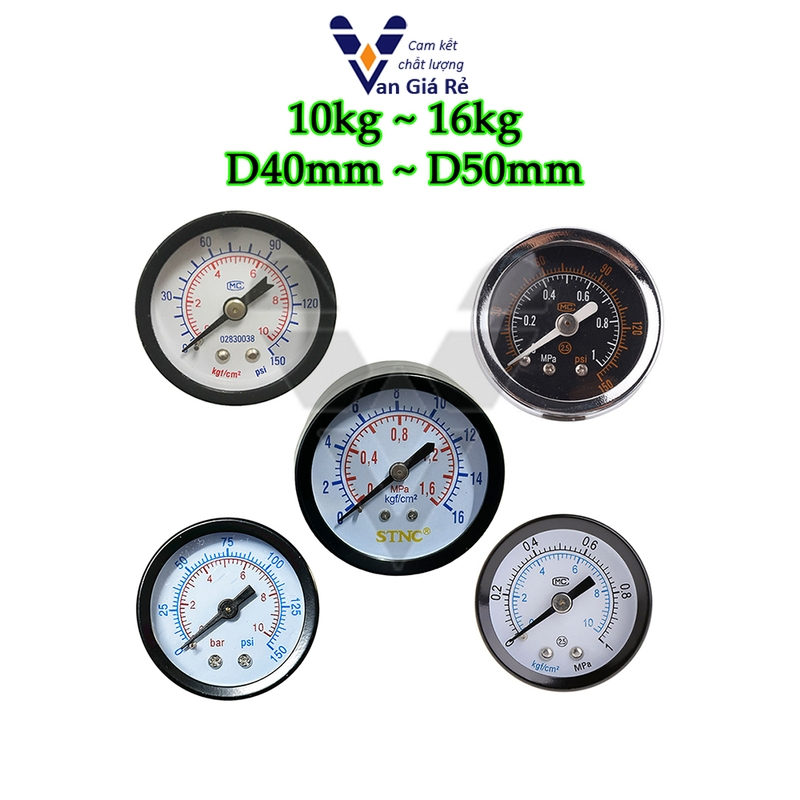 (Nhiều mẫu) Đồng hồ đo áp suất khí nén, bình CO2 hồ cá, bộ lọc hơi 10kg 16kg D40 D50 | Shopee ...