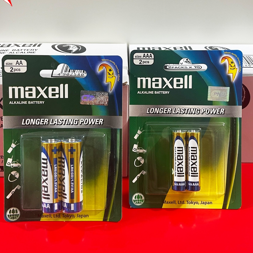 pin aaa, pin aa maxell alkaline 2 viên. Pin maxell AA, AAA chính hãng ...