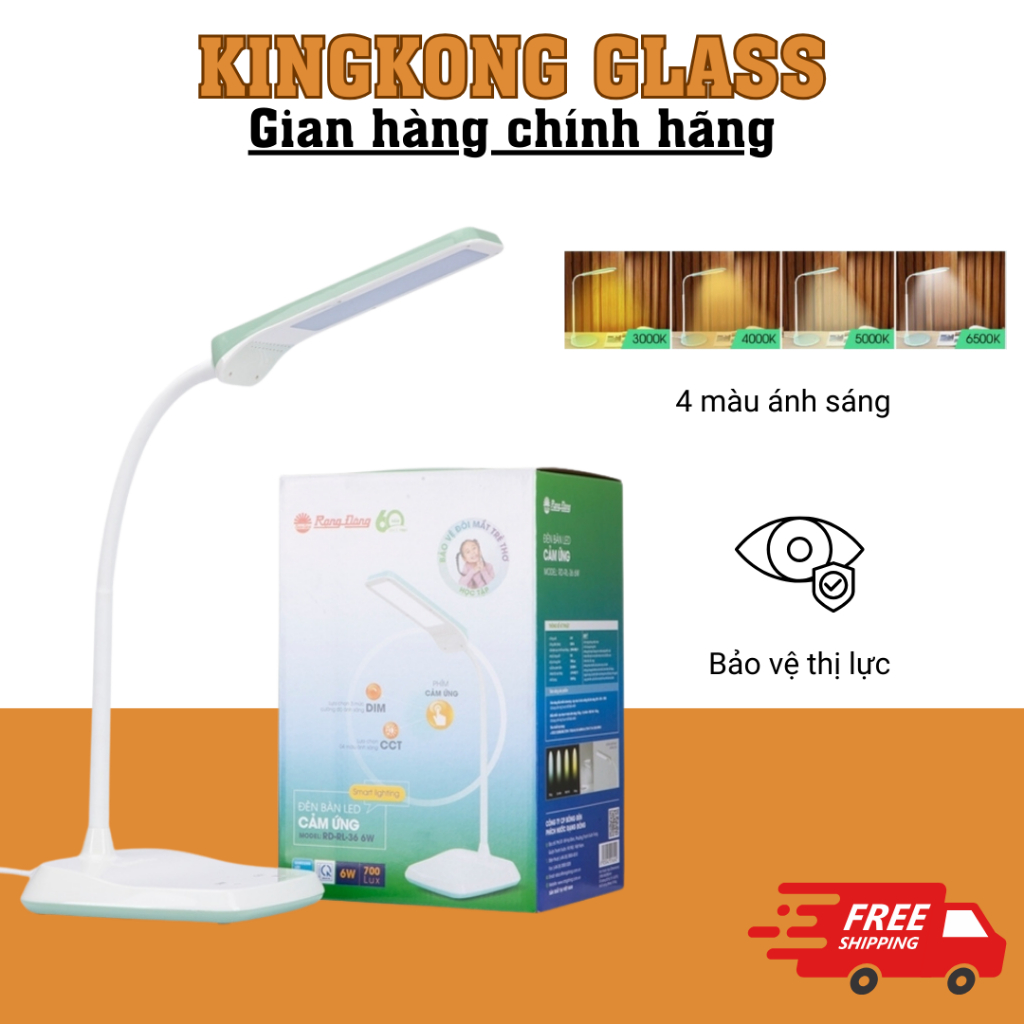 Đèn bàn cảm ứng Rạng Đông RL36 chống cận thị nhiều màu sắc nhẹ nhàng ...