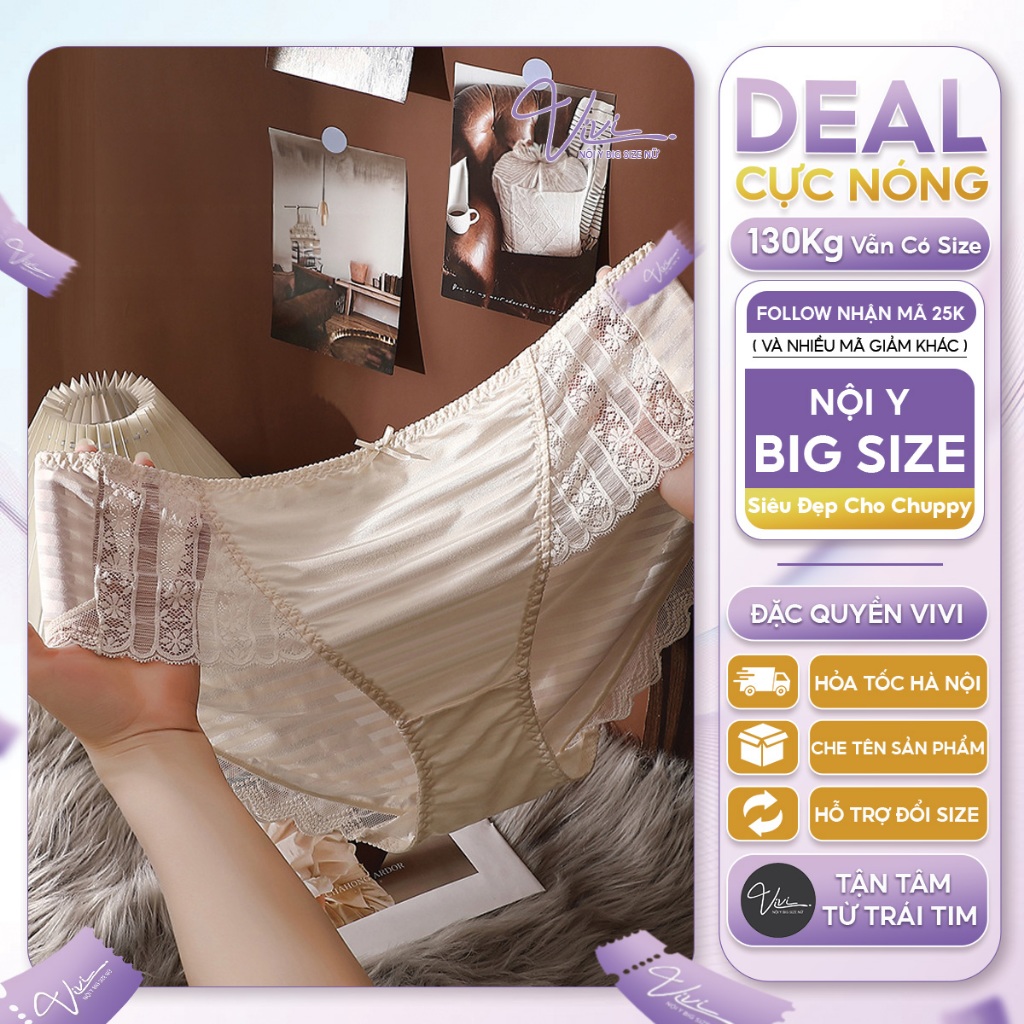 Quần lót nữ Bigsize quyến rũ - Quần lót big size dệt kim - Nội y tới 125KG - Mã N45 | Shopee ...