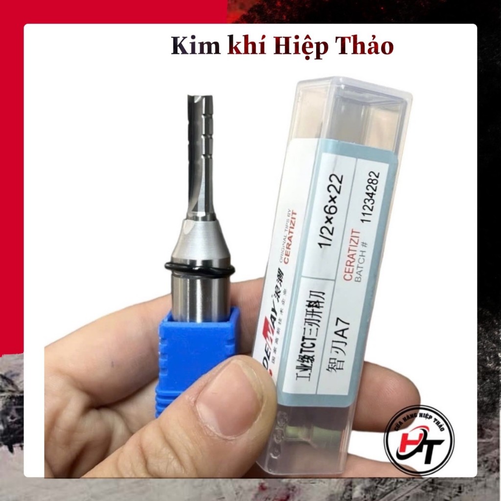 Mũi cắt CNC phay gỗ Tideway dao phay 3 cánh 2 me thẳng và xoắn TCT 5mm ...