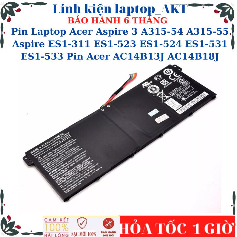 Pin Laptop Acer Aspire 3 A315-54 A315-55 Aspire ES1-311 ES1-523 ES1-524 ...