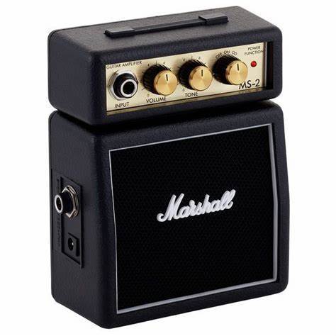 Ampli Đàn Guitar Mini Marshall MS-2C Micro Classic Màu Đen, Kèm Pin 9V ...