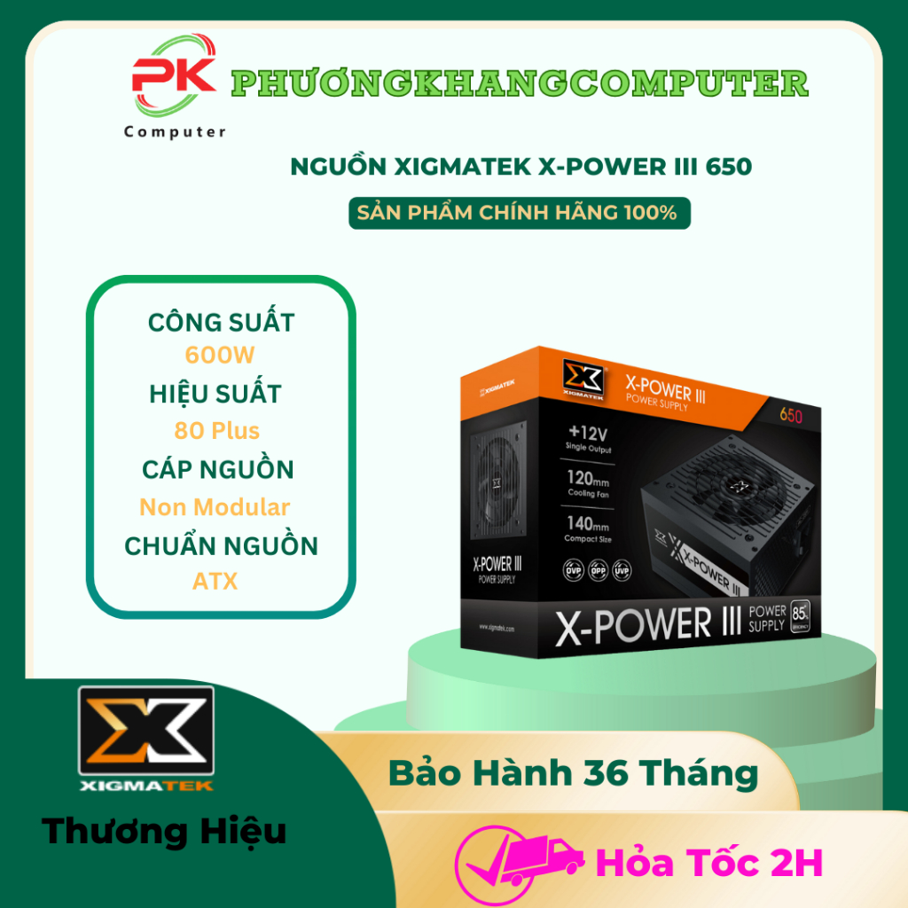 Nguồn Xigmatek X-Power III 650 / 550 / 500 / 450 / 350 80Plus | Shopee ...