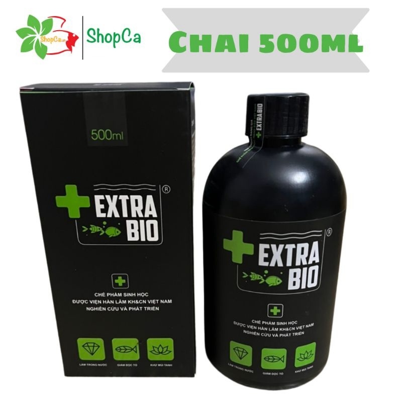 Vi Sinh Extra Bio Làm Trong Nước Bể Cá Cảnh ExtraBio - chai dung tích 125ml 250ml 500ml 1lít ...
