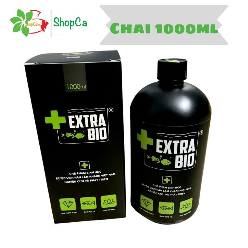 Vi Sinh Extra Bio Làm Trong Nước Bể Cá Cảnh ExtraBio - chai dung tích 125ml 250ml 500ml 1lít ...