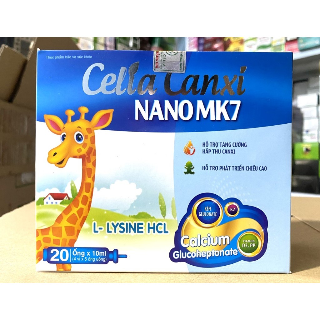 Celia Canxi Nano Mk7 phát triển chiều cao, kích thích ăn ngon, cho xương chắc khoẻ chống còi ...