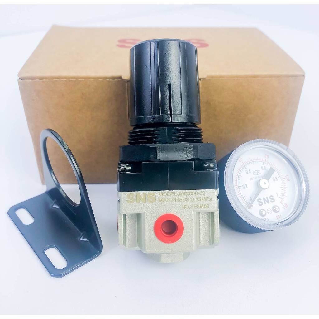 Van điều áp khí nén SNS AR2000-2/AR3000-3/AR4000-4/AR4000-6/AR5000-6/AR5000-10 - Van chỉnh áp AR ...