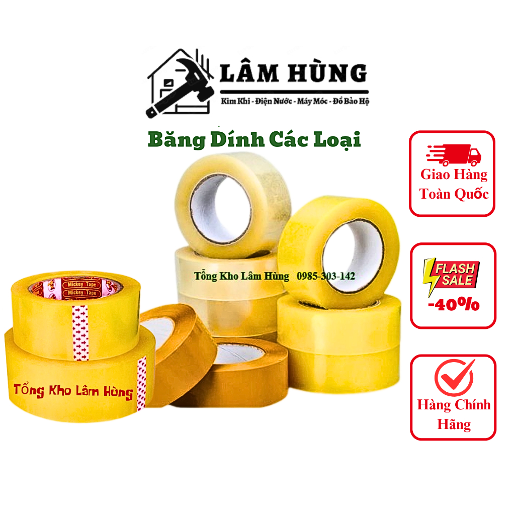 Băng Dính Trong - Vàng Đục Bản To 5Cm Các Loại: Hàng Tốt Chất Lượng Cao ...