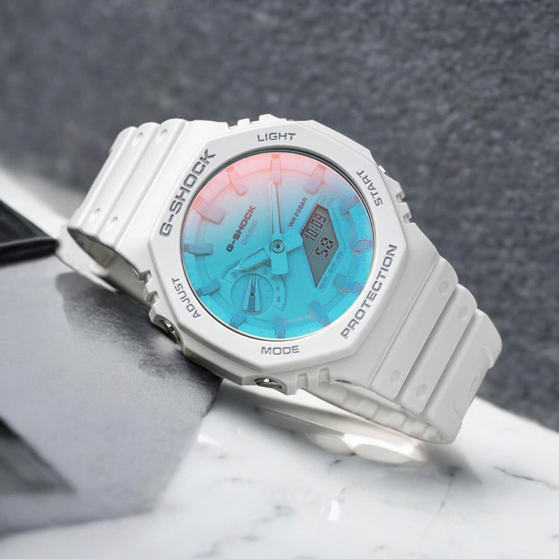 CASIO G-SHOCK GA-2100TL-7A Quartz Size 45 Beach Time Lapse 2024 | Shopee Việt Nam
