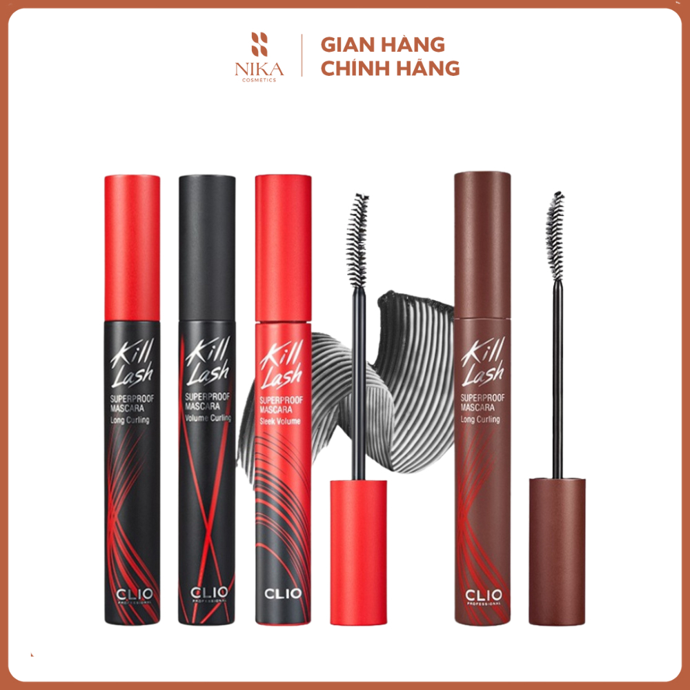 Mascara làm cong mi tự nhiên và chống thấm nước Clio Kill Lash ...