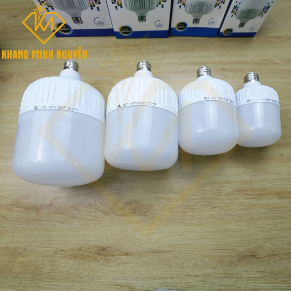 Đèn led búp trụ, led bulb ánh sáng trắng 6500K đủ size - đủ công suất ...