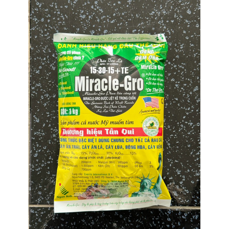 Phân bón lá Miracle-Gro 15-30-15 (gói 1kg) | Shopee Việt Nam