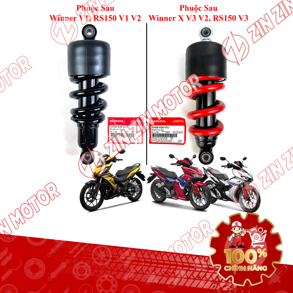 Giảm Xóc, Phuộc Sau Winner V1, Winner X V2 V3 V4, RS150 V1 V2 V3 52400 ...