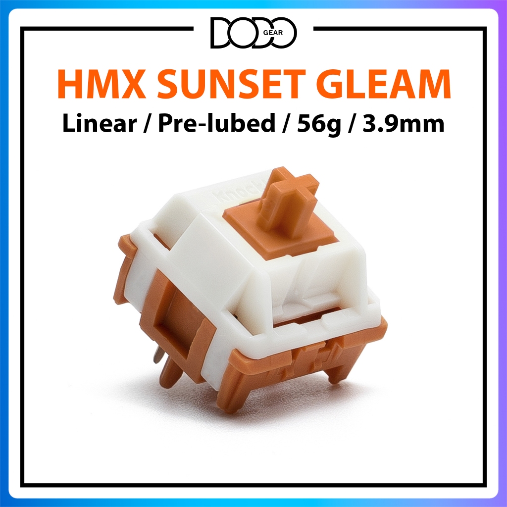 Switch HMX Sunset Gleam 5 PIN Linear 48g 56g công tắc bàn phím Switch ...