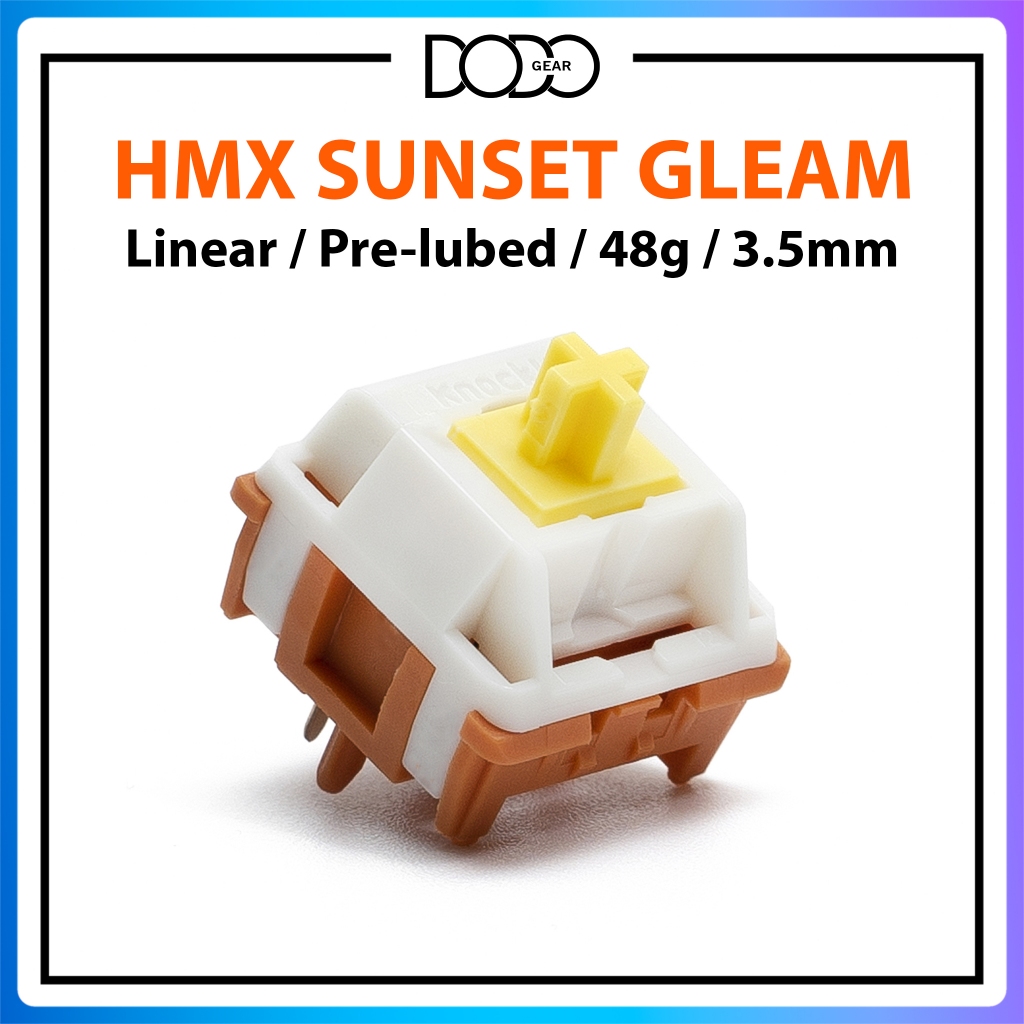 Switch HMX Sunset Gleam 5 PIN Linear 48g 56g công tắc bàn phím Switch ...