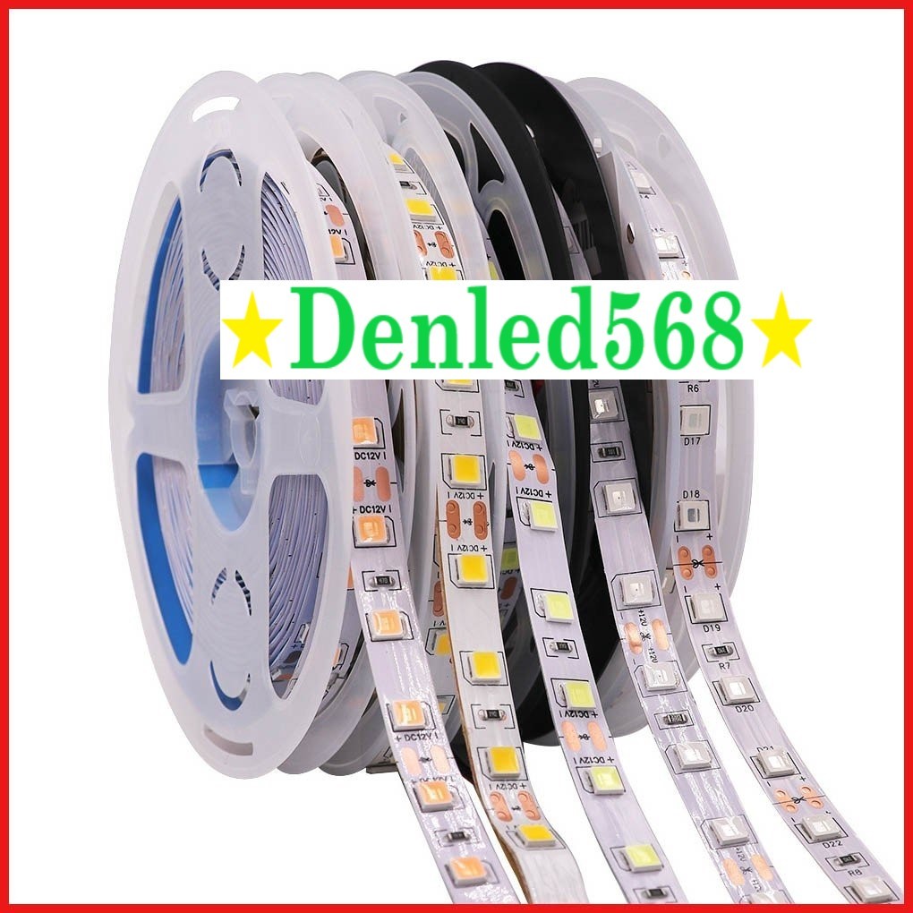 Cuộn dây Led dán 5m led 2835 12v nhôm định hình led silicon dẻo ...