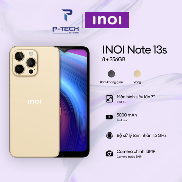 Điện thoại Smartphone INOI Note 13s 8GB/256GB- Hàng Chính Hãng | Shopee ...
