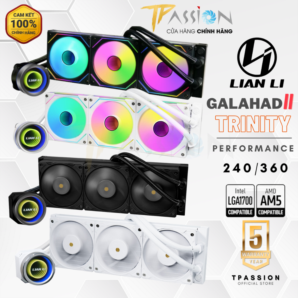 Tản nhiệt nước AIO CPU Lian Li Galahad II Trinity 360 Performance / 240 ...