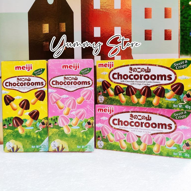 Bánh Nấm Socola / Dâu Meiji Chocorooms | Shopee Việt Nam