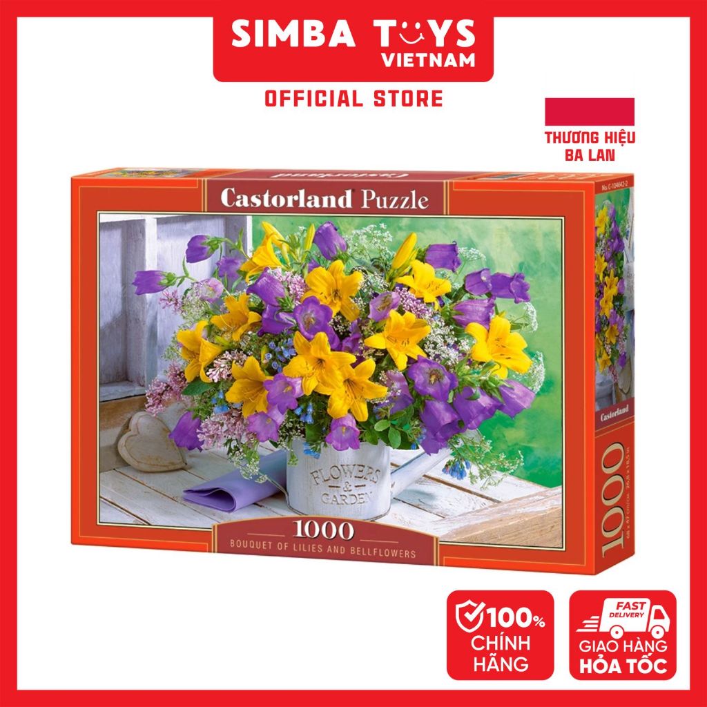 Đồ Chơi Xếp Hình Puzzle Bouquet Of Lilies And Bellflowers 1000 Mảnh ...