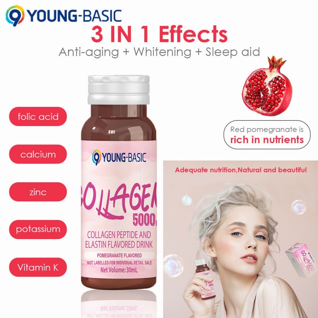 Nước Uống 9 YOUNG-BASIC Collagen, Nước Collagen Young 1200mg Hàn Quốc ...
